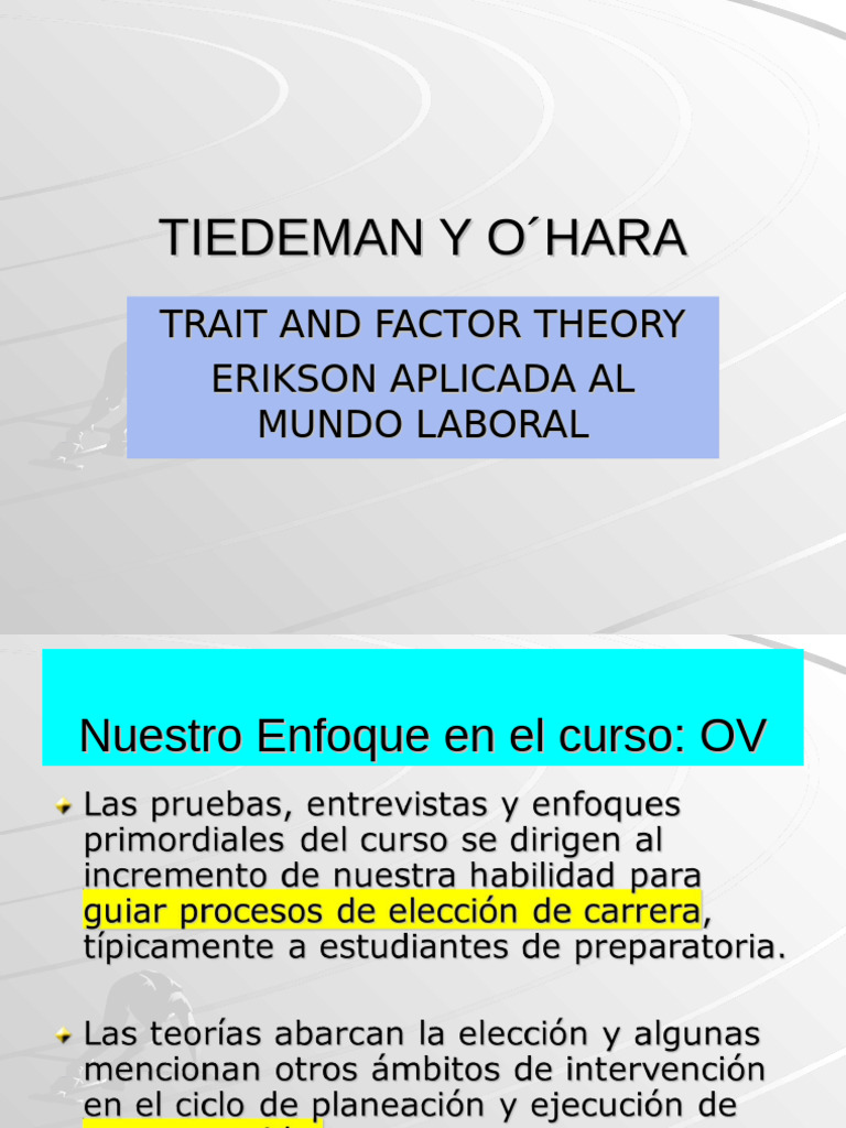 Desarrollo de Carrera Erikson | PDF | Conceptos psicologicos | Ciencias ...