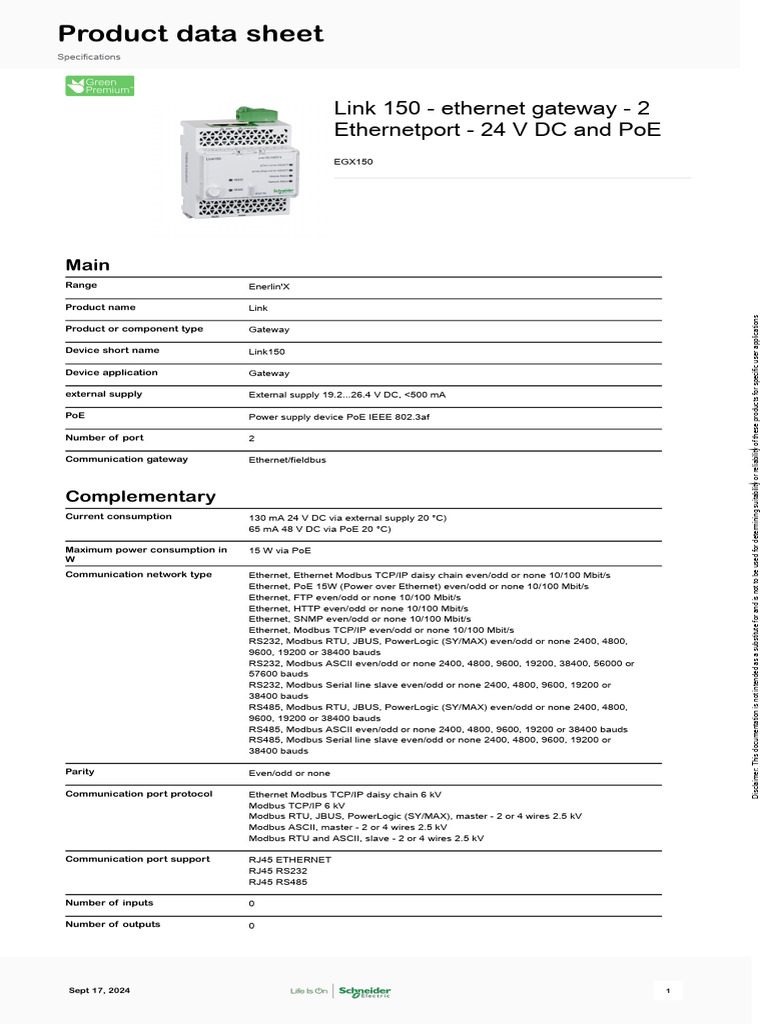 Link 150 Ethernet Gateway Overview | PDF | Computing | Computer Engineering