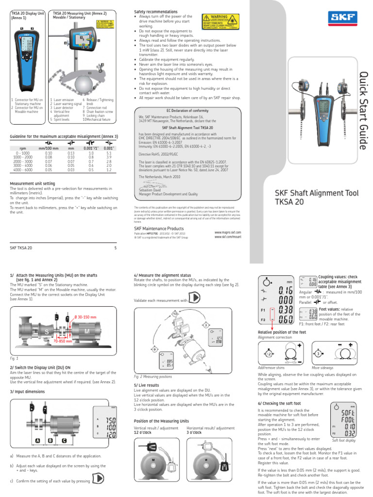 SKFTKSA20_Quick_Start_Guide | PDF | Equipment