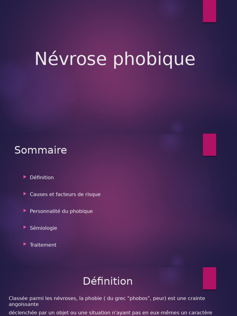 Comprendre la névrose phobique : causes et traitements | PDF | Phobie ...