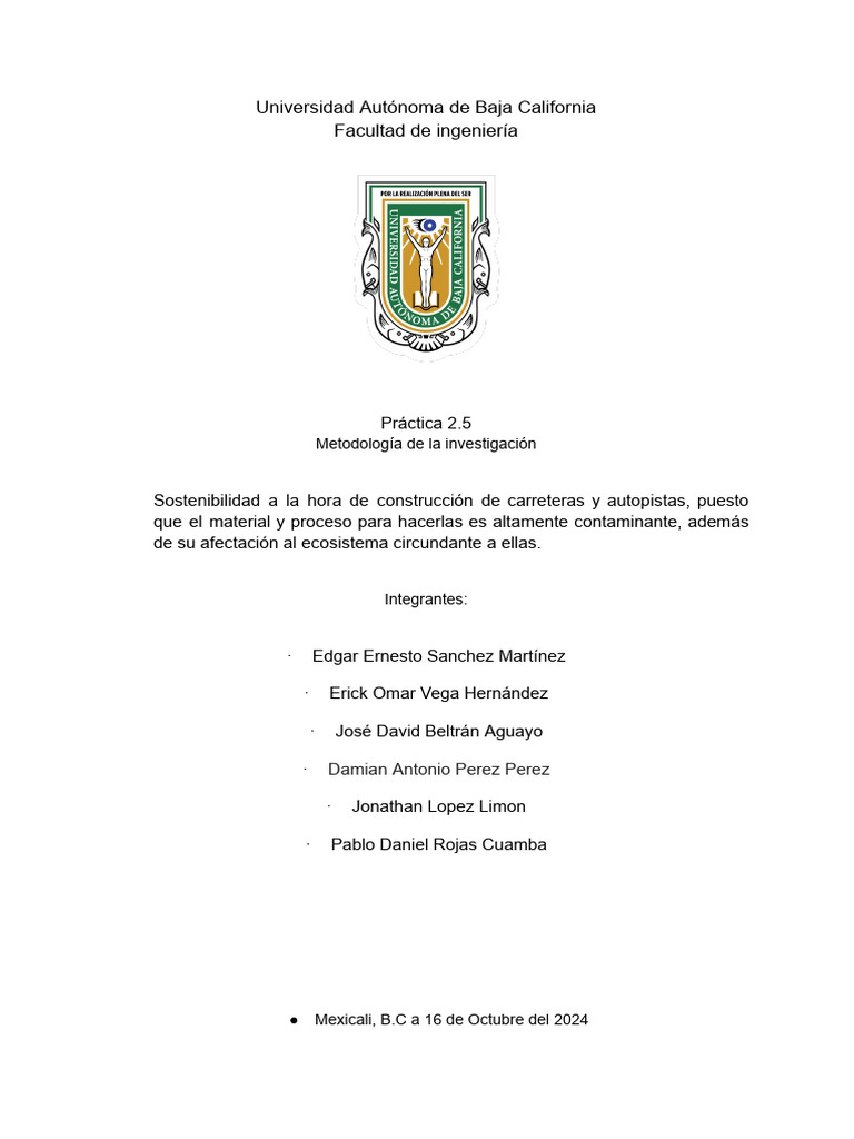 Practica2 5-MetodologíaDeLaInvestigacion | PDF | Entorno natural | Sustentabilidad