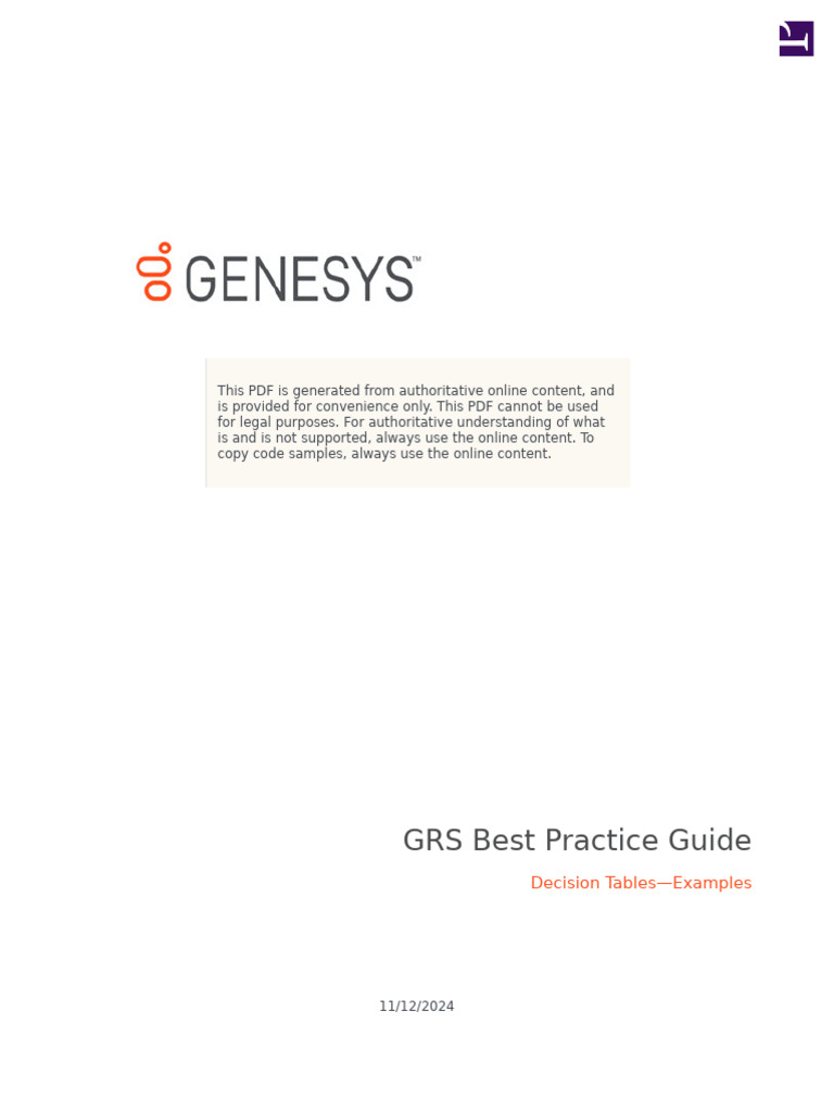 En GRS 8.5.3 BestPractice BPDecisionTables | PDF | Boolean Data Type ...