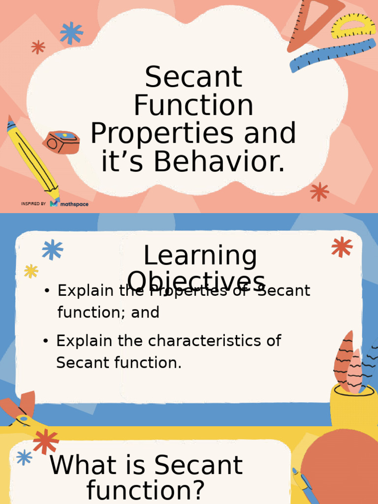 Secant GROUP 1 | PDF