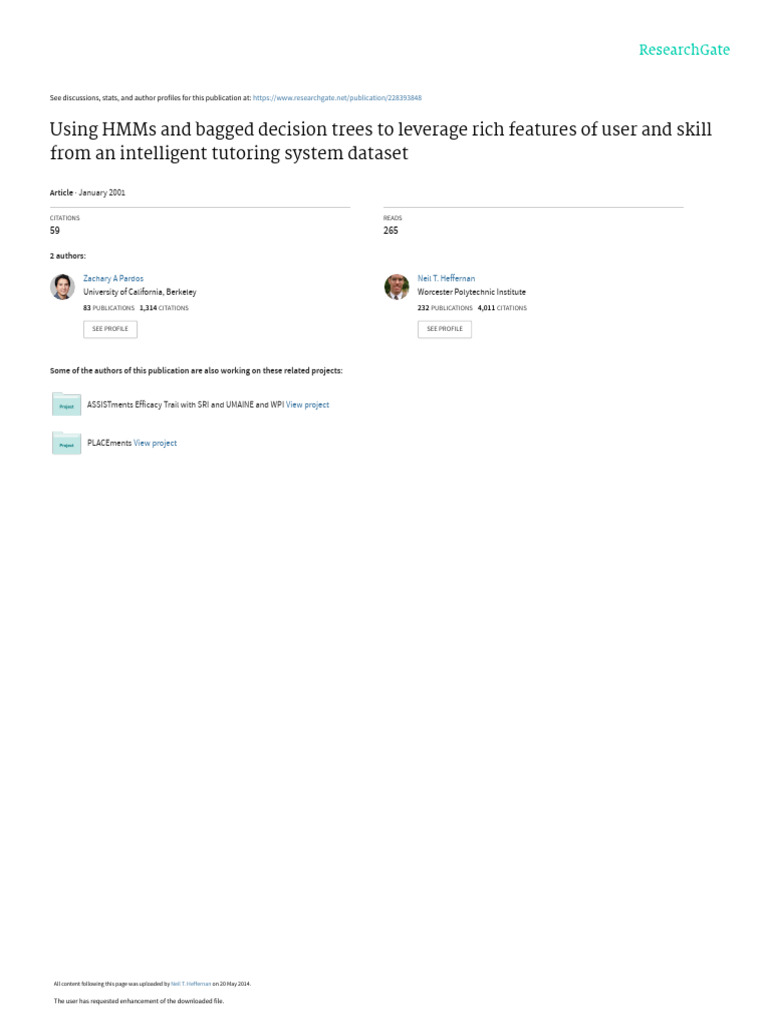 Using HMMs and Bagged Decision Trees To Leverage R | PDF | Applied ...