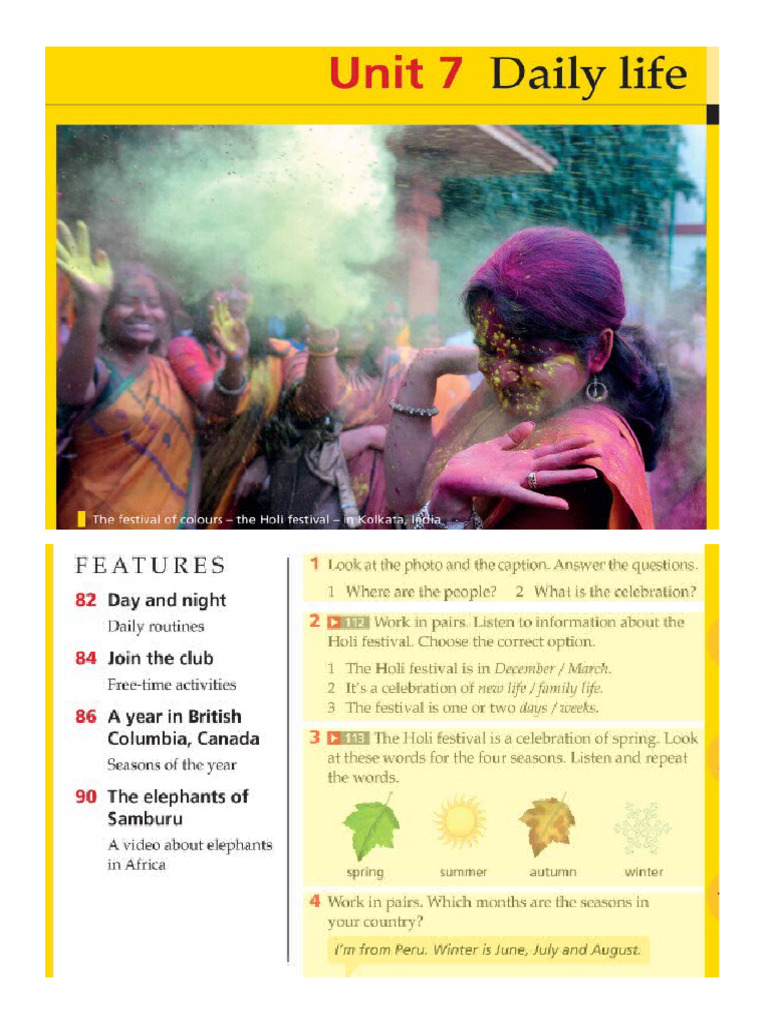 Life Beginner 2nd Edition Unit 7 | PDF