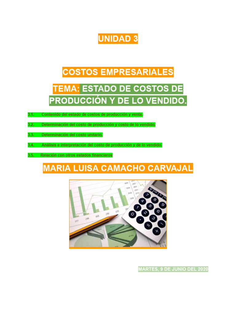 Costos Empresariales | PDF | Estado de resultados | Business