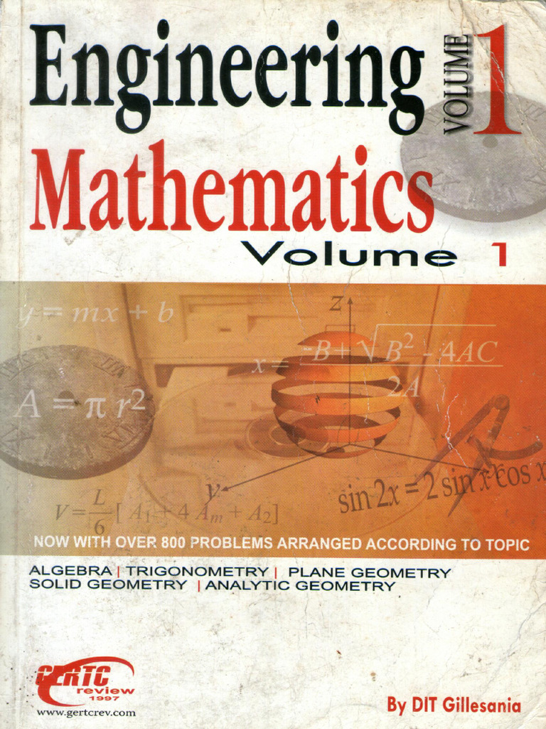 Scanned Engineering Mathematics Vol 1 by Dit Gillesania PDF Free 2 | PDF