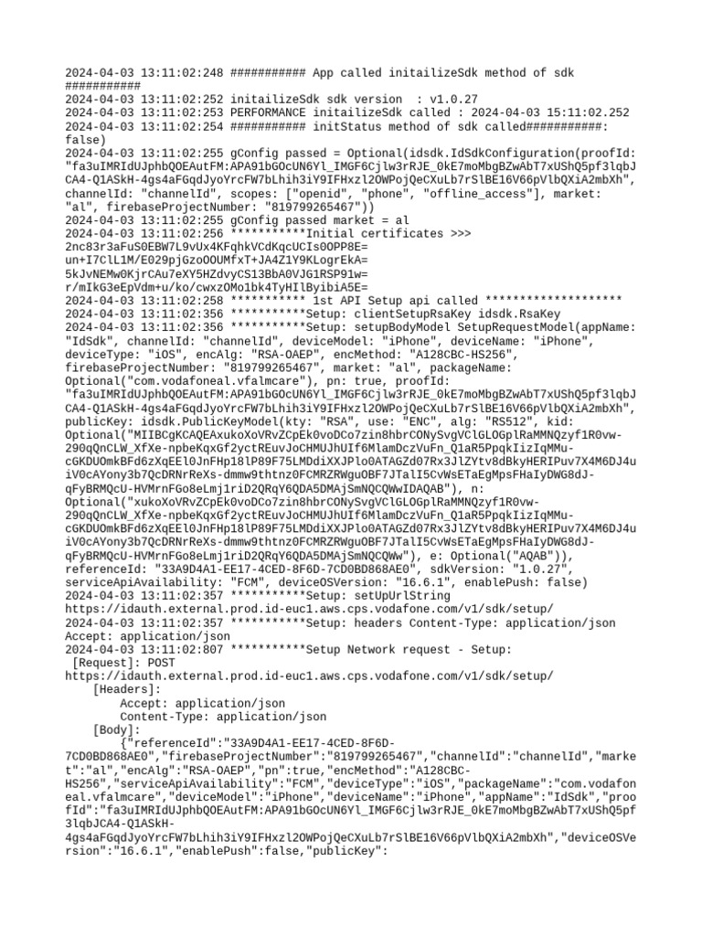 Id SDK Logs | PDF | Espionage Techniques | Cryptography