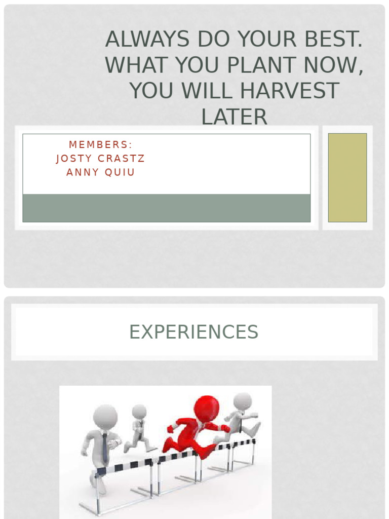 Always Do Your Best | PDF