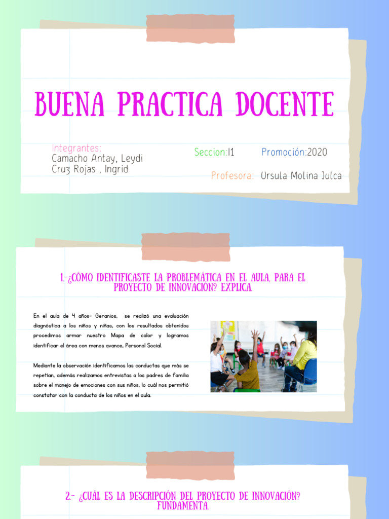 Foro 6 Buena Practica Docente | PDF | Crecimiento personal y profesional
