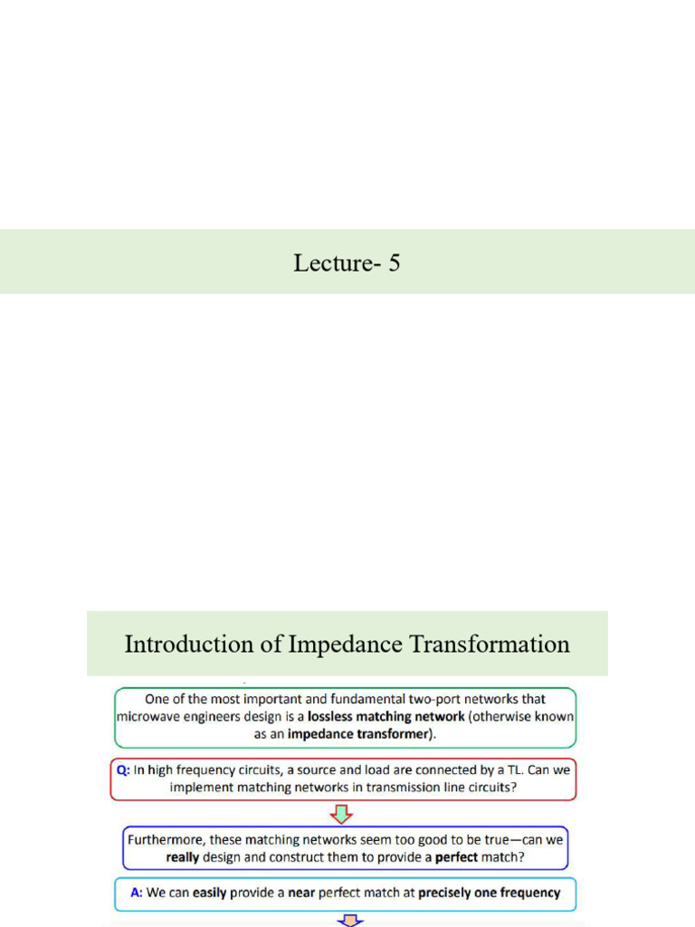 Impedance Transformation and Smith Charts | PDF