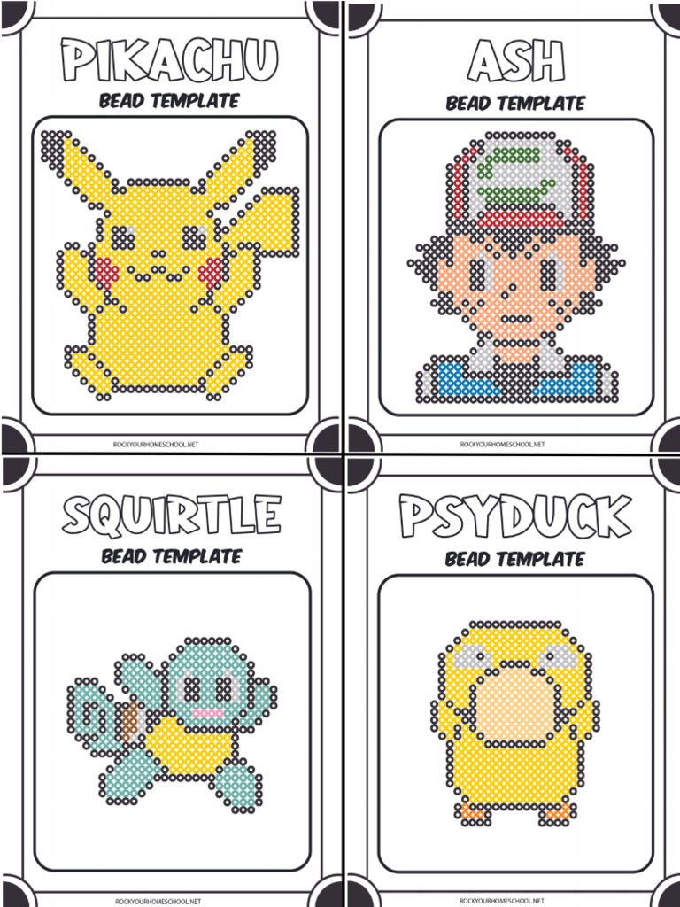 Pokemon Perler Bead Patterns | PDF | Wellness