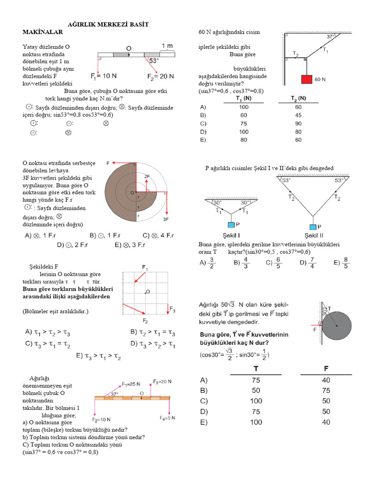 Basit Makineler | PDF