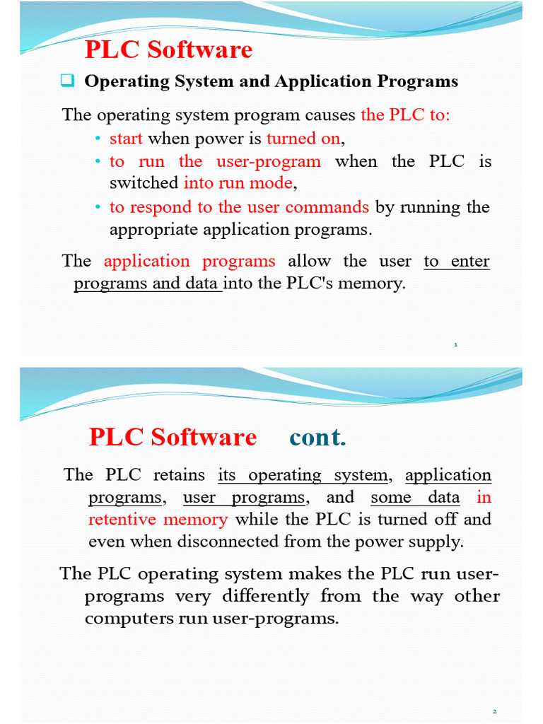 PLC Software and Operating System Overview | PDF | Programmable Logic ...