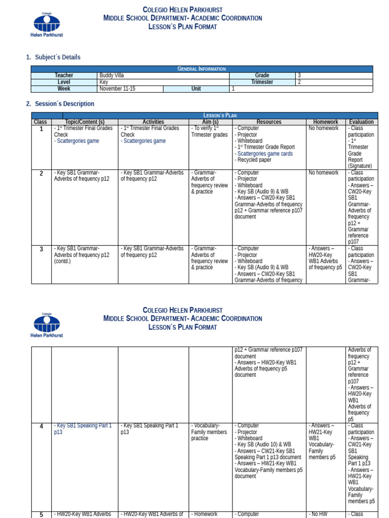 Buddy - Key Week 4 (Nov 11-15) | PDF | Linguistic Typology | Linguistic ...