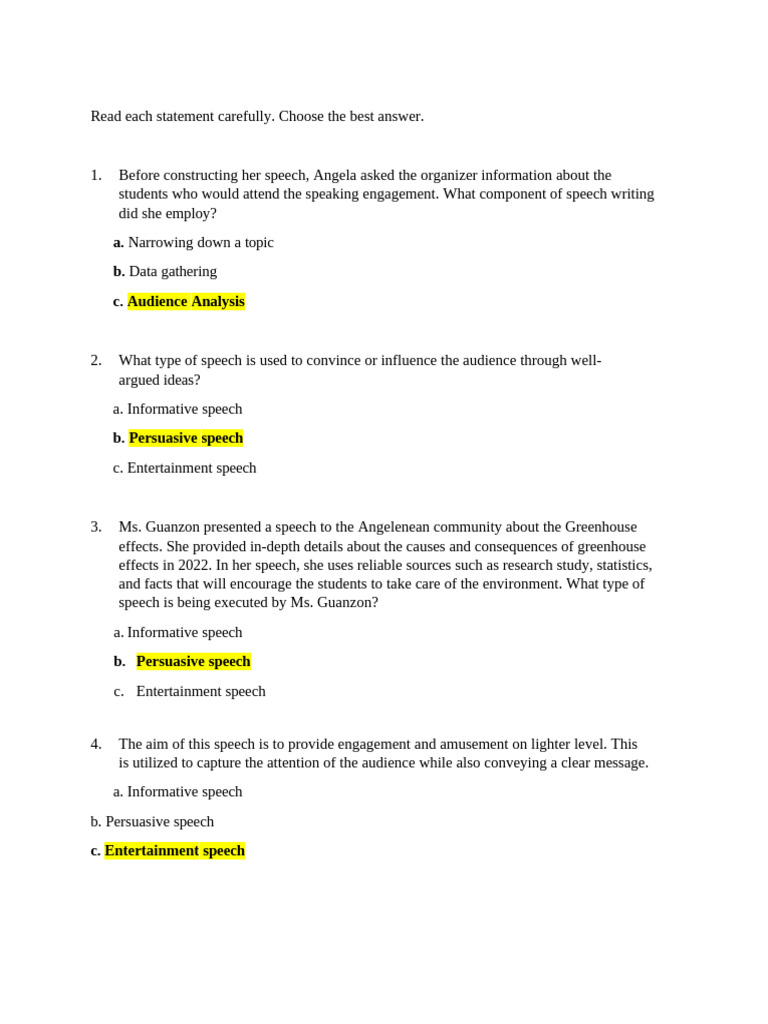 Speech Writing Techniques and Types | PDF | Rhetoric | Persuasion