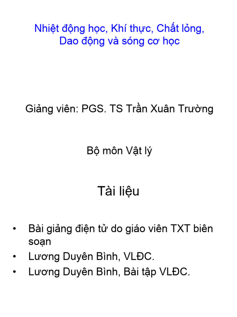 VLDC 1 60-Tiet Thermodynamics Oscillation Wave | PDF