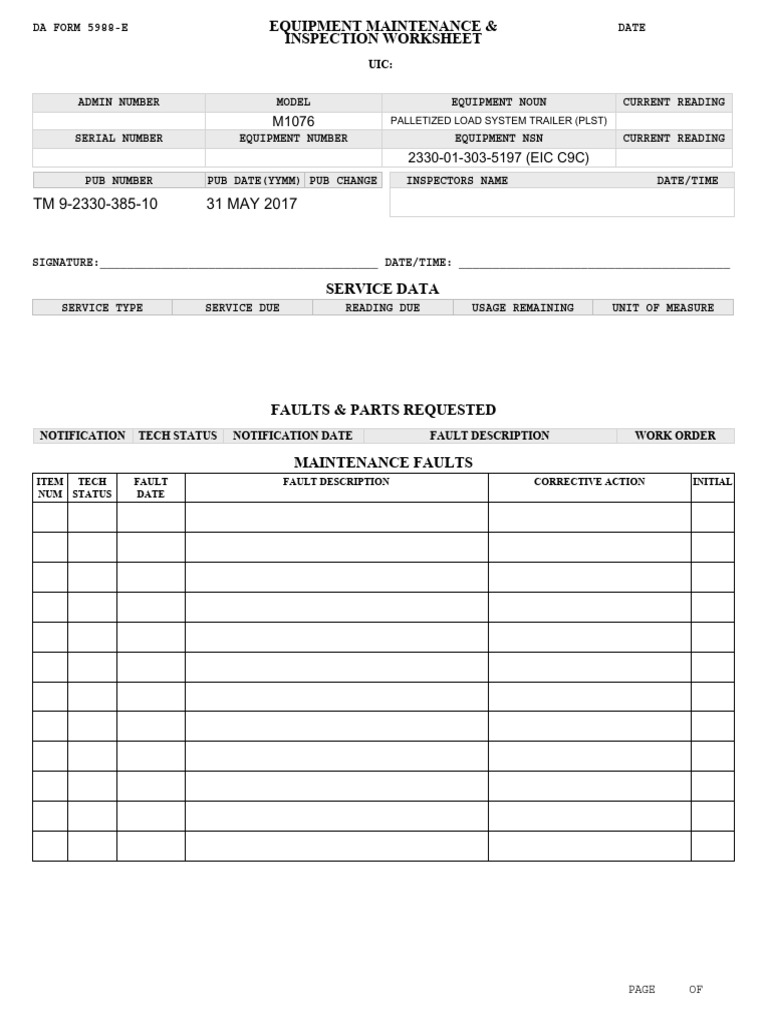 M1076 PLST PMCS | PDF | Vehicles | Manufactured Goods