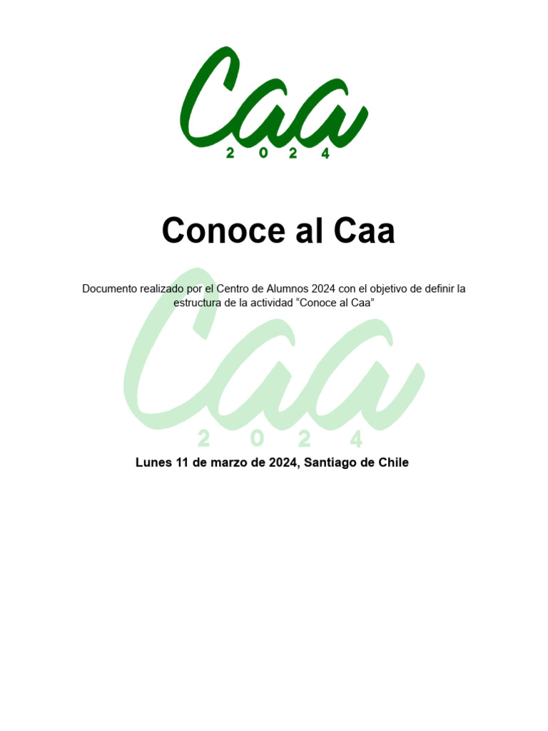 Estructura Conoce Al Caa | PDF | Crecimiento personal y profesional
