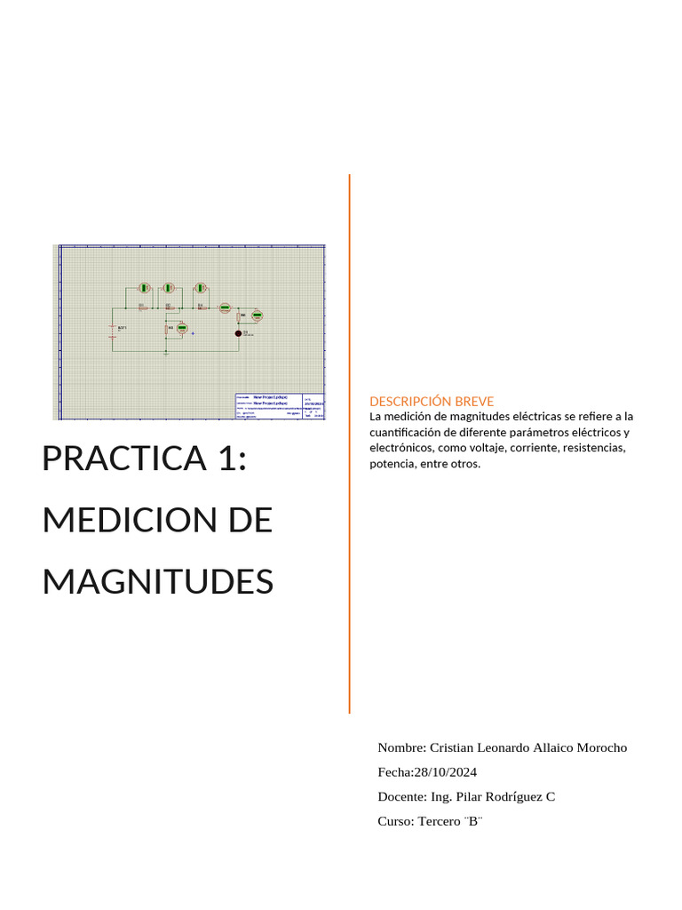 Práctica 1 Pdf Red Eléctrica Resistencia Eléctrica Y Conductancia