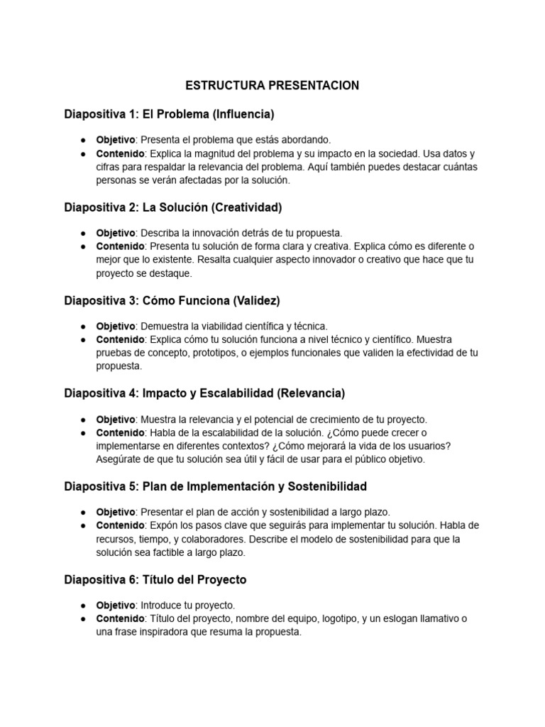 Plantilla y Presentacion Base Ejemplo Hackathon Nasa Space | PDF | Escalabilidad | Sustentabilidad