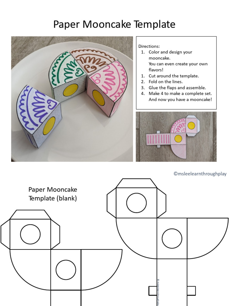 PaperMooncakeTemplate 1 | PDF | Language Arts & Discipline | Art