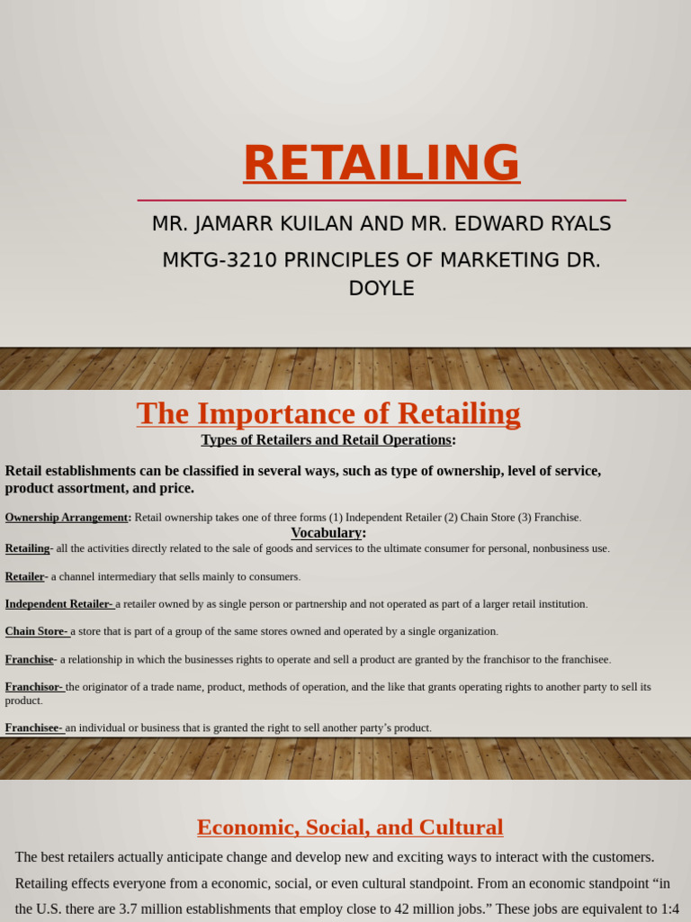 Chapter 14 Presentation | PDF | Retail | Franchising
