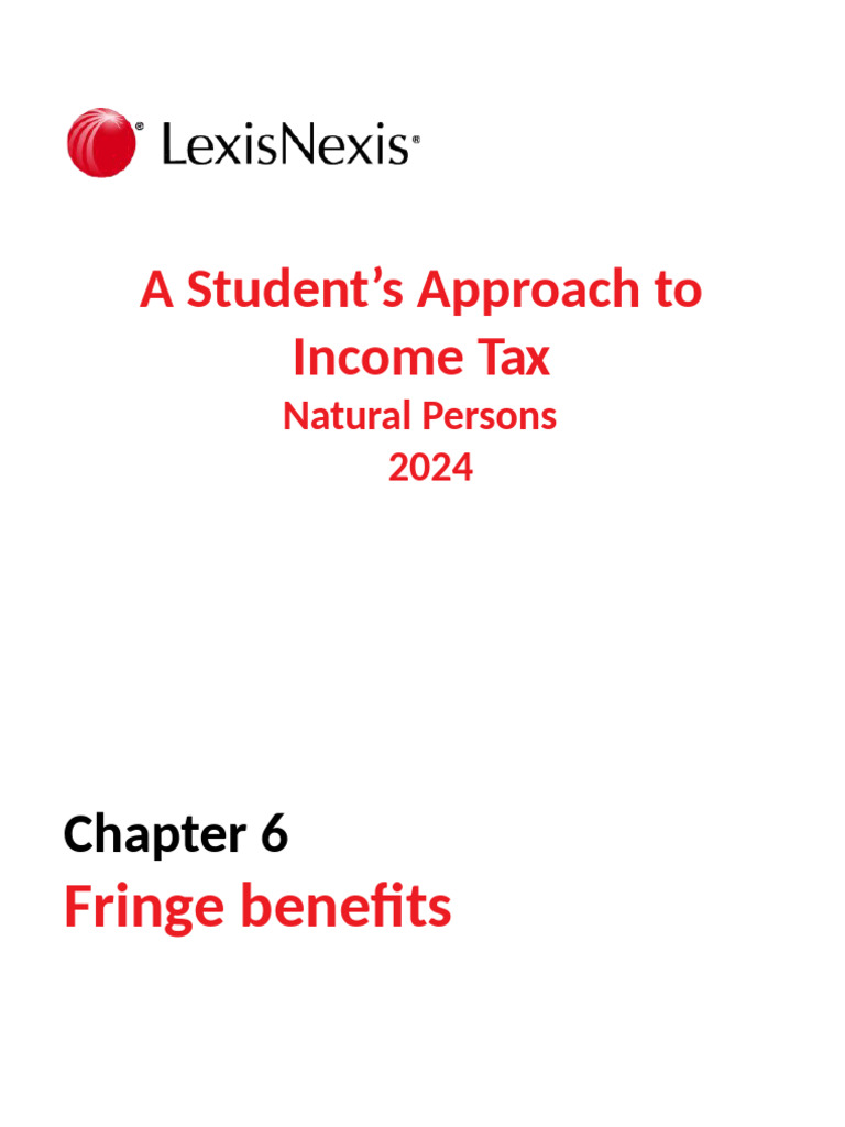 Fringe Benefits Chapter 6 Slides - 2024 | PDF | Employee Benefits | Employment