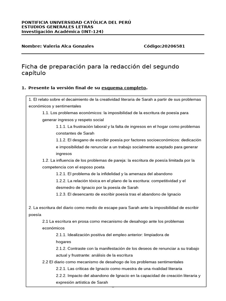 Ficha para El Capítulo 2 | PDF