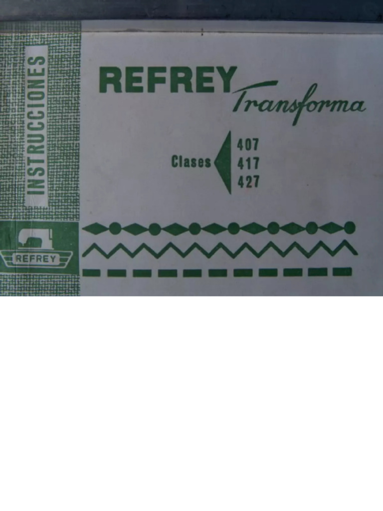 Manual Refrey Transforma 427 (119 Páginas) PDF | PDF