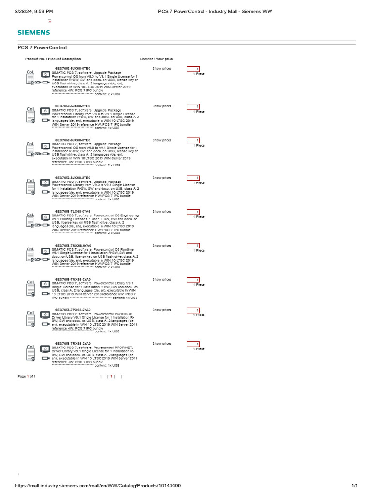 SIMATIC PCS 7 Upgrade Packages Overview | PDF | Software | Operating ...