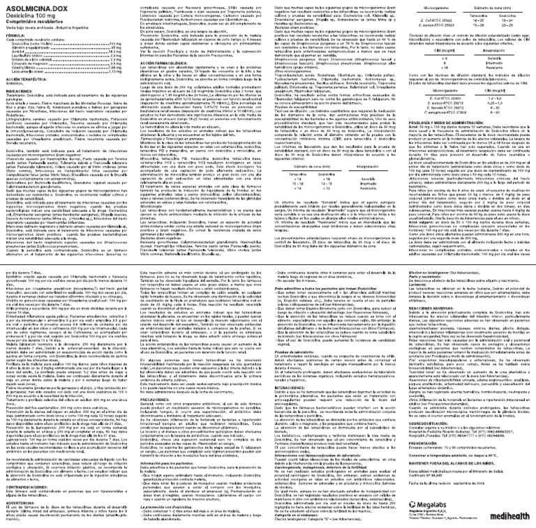 Asolmicina Dox | PDF