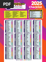 Checklist - Topps Premier League 2026 | PDF | Association Football ...