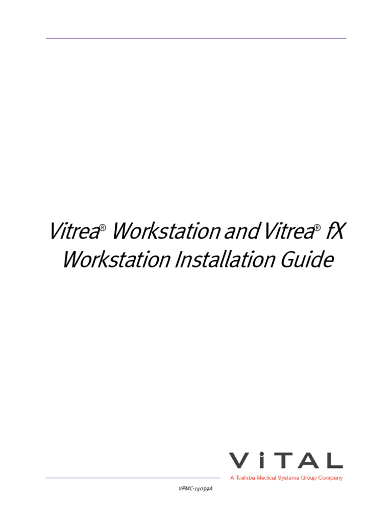 Vitrea Workstation Install Guide | PDF | Microsoft Windows | Windows 7