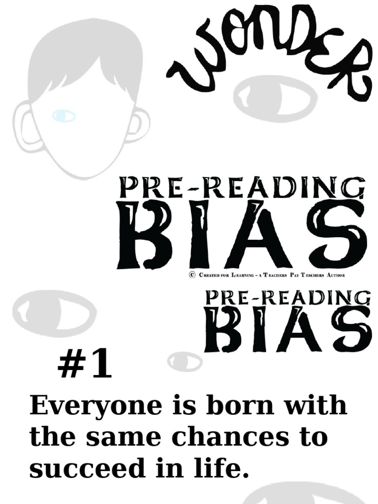 Wonder Pre-Reading Bias | PDF