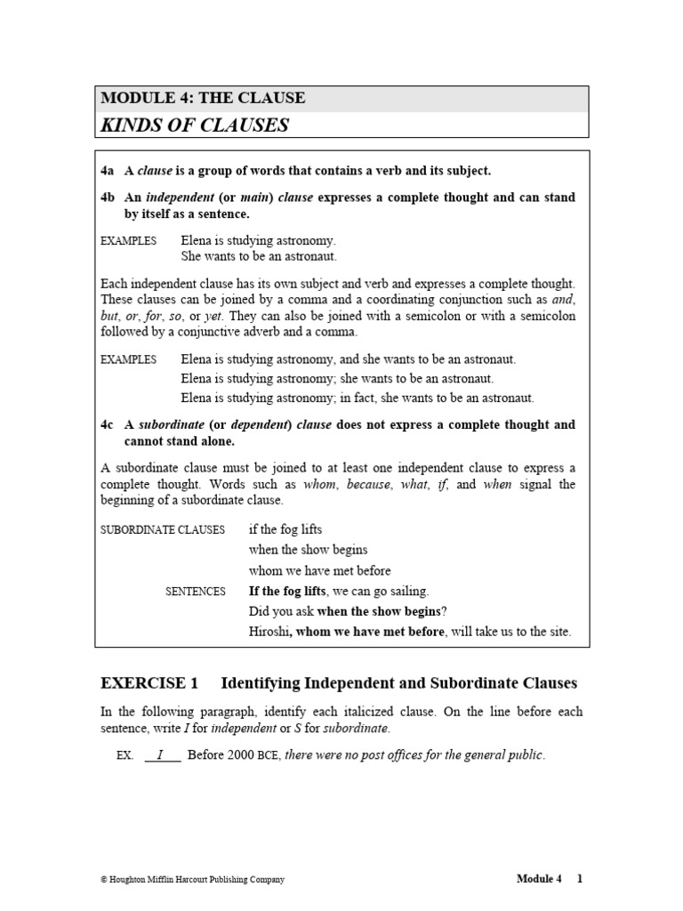 Different Kinds of Clause | PDF | Meteoroid | Mail