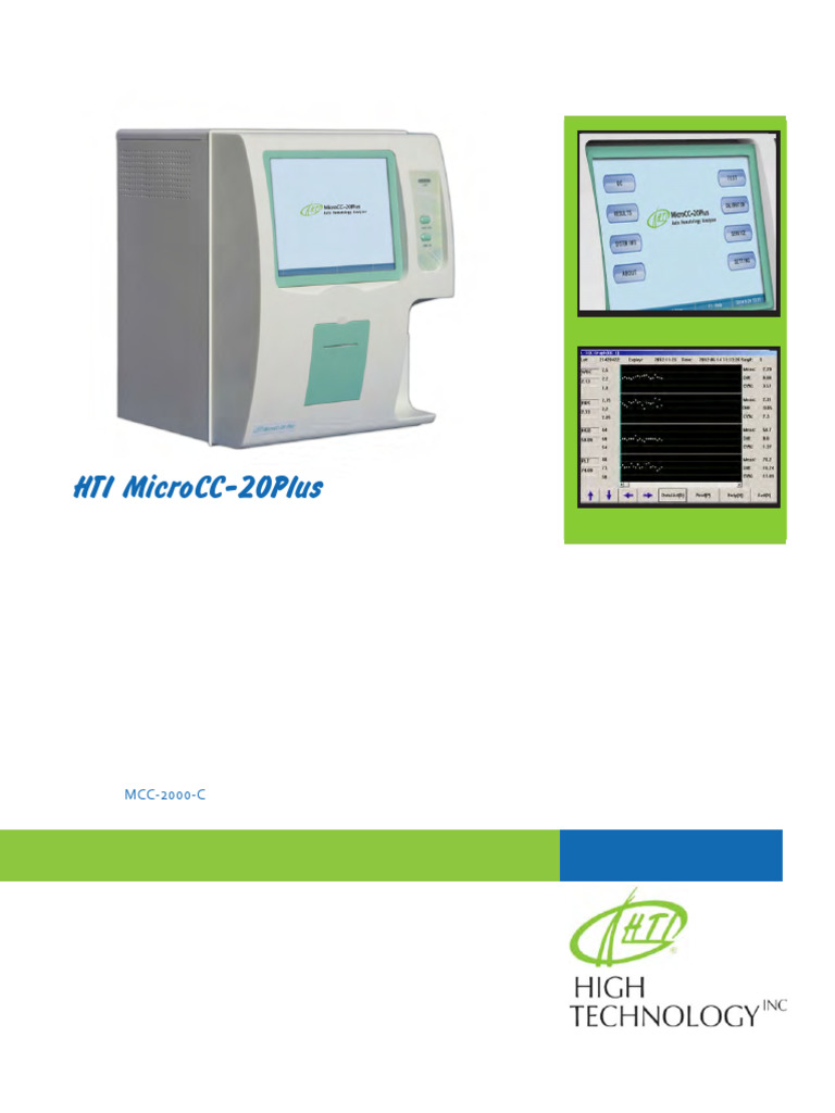 HTI MicroCC-20Plus - Hematológico | PDF | Informática