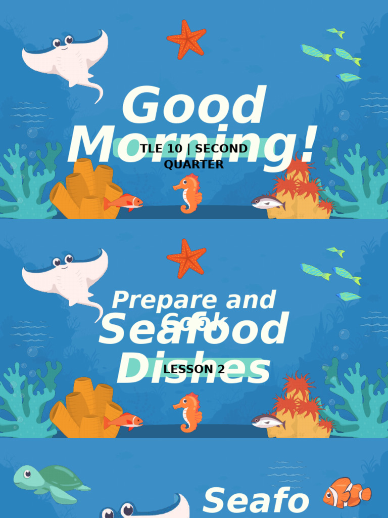 Classification of Seafood | PDF | Cooking, Food & Wine