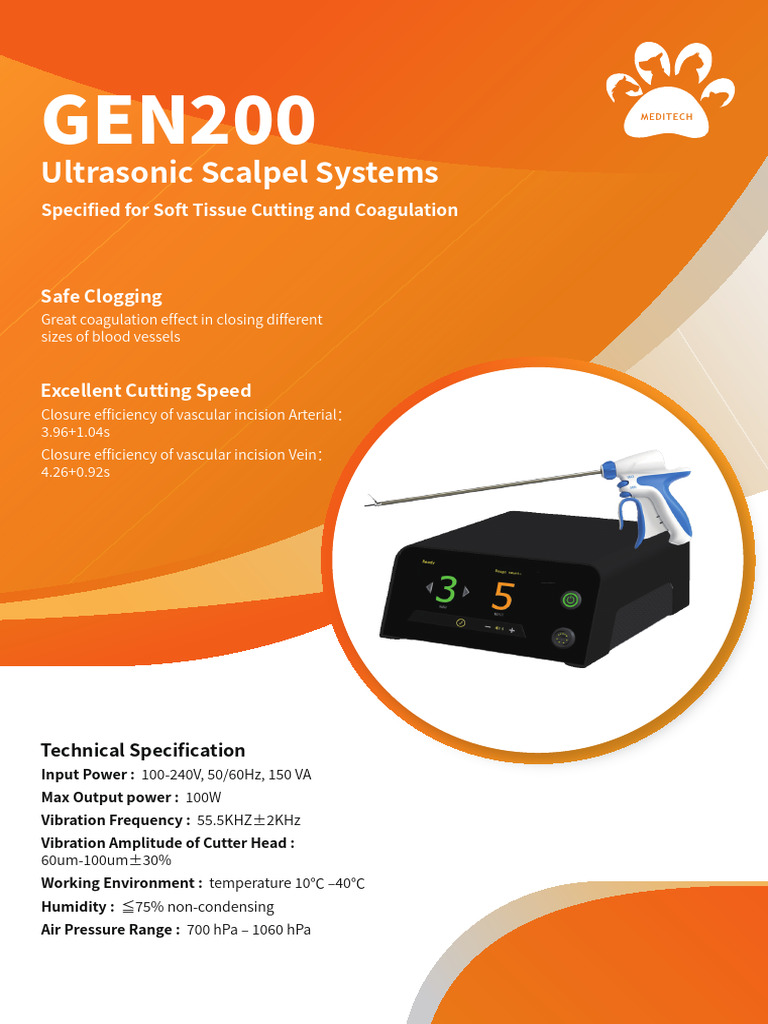 GEN200 Ultrasonic Scalpel Systems | PDF | Science & Mathematics