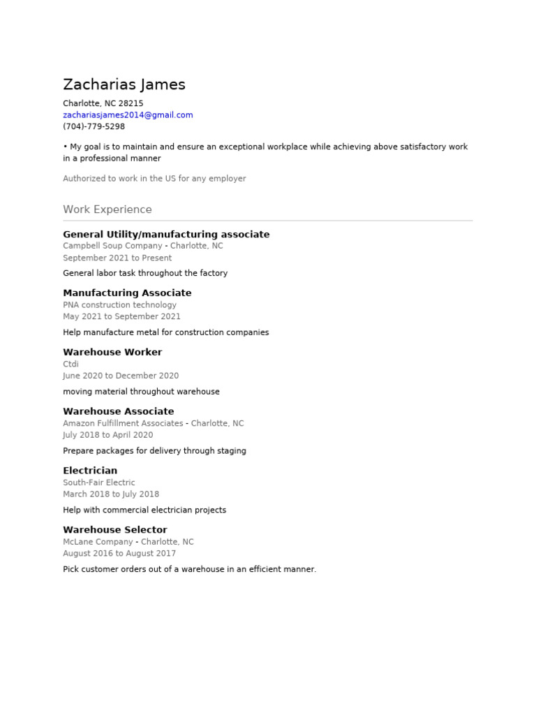 Zacharias James | PDF | Career & Growth