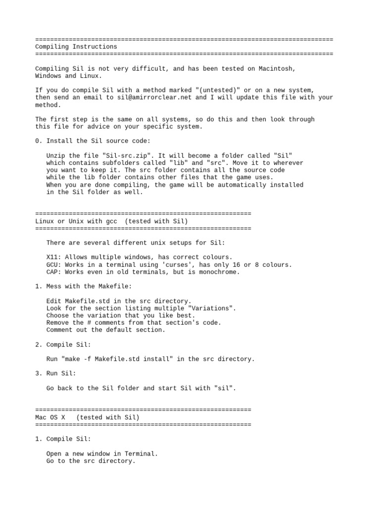 Compile | PDF | Directory (Computing) | Command Line Interface