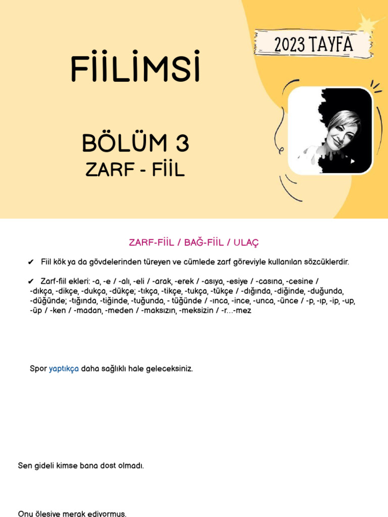 Zarf Fiil | PDF