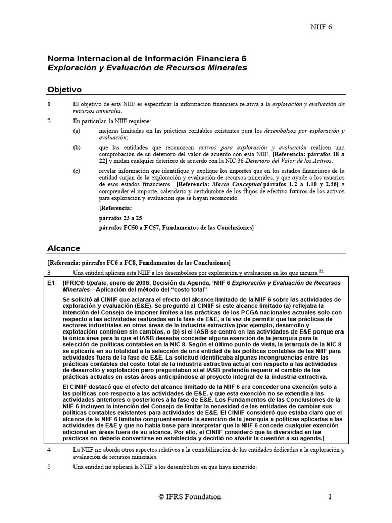 Niif 6 BV2024 Irach | PDF | normas internacionales de INFORMACION ...