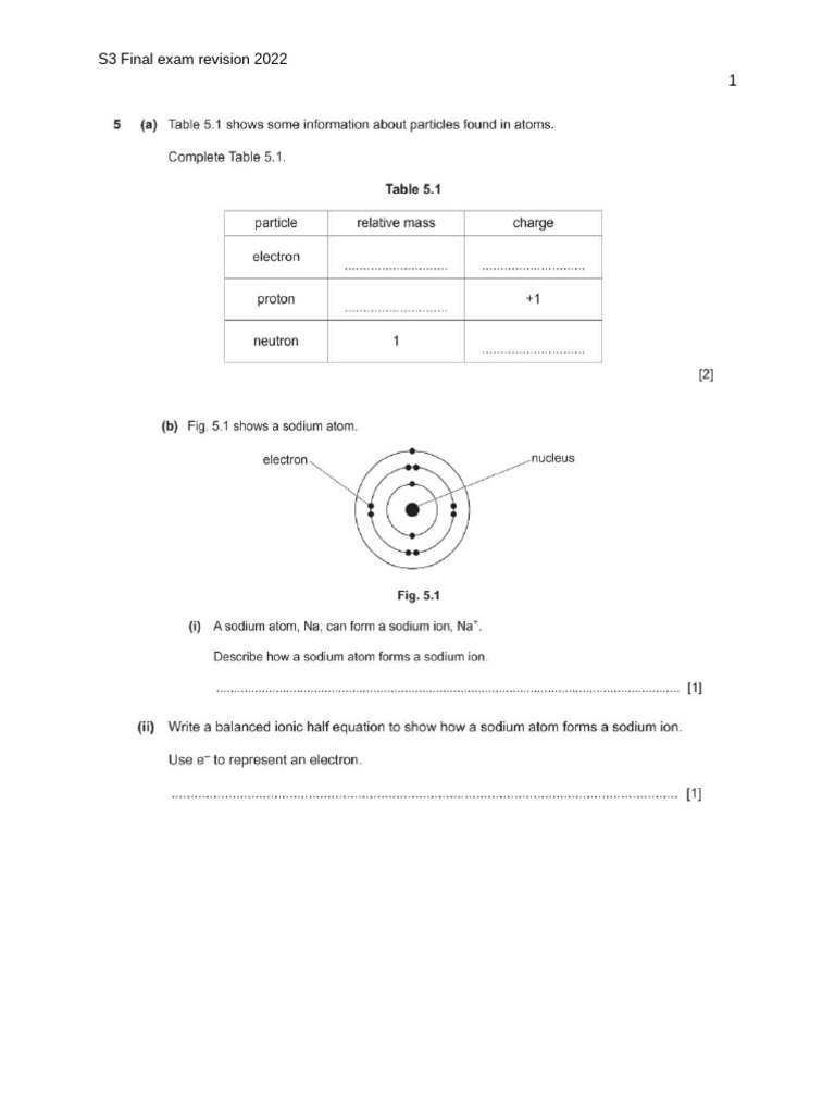 S3 Physics Exam Revision 2022 | PDF