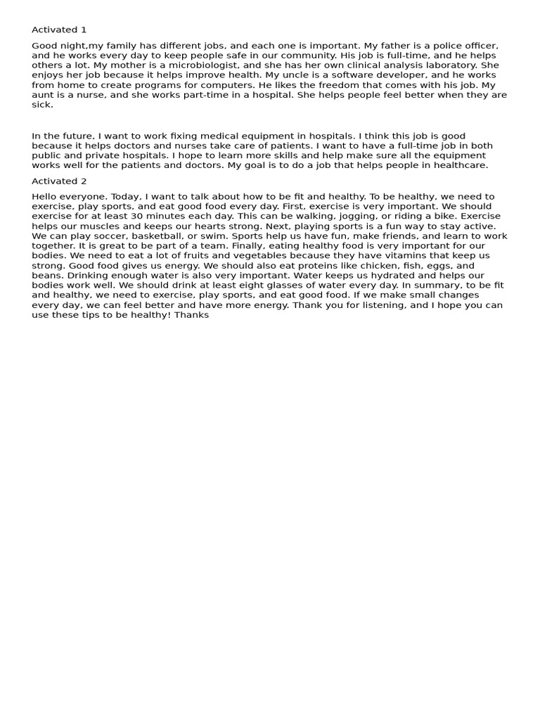 1 Portafolio Ingles 3 | PDF | Wellness