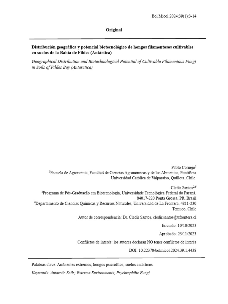 Geographical Distribution and Biotechnological Potential of Cultivable ...