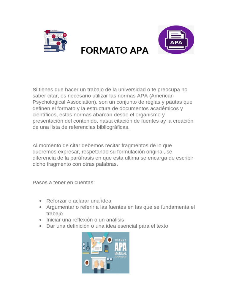 Guía de Formato APA para Trabajos Académicos | PDF