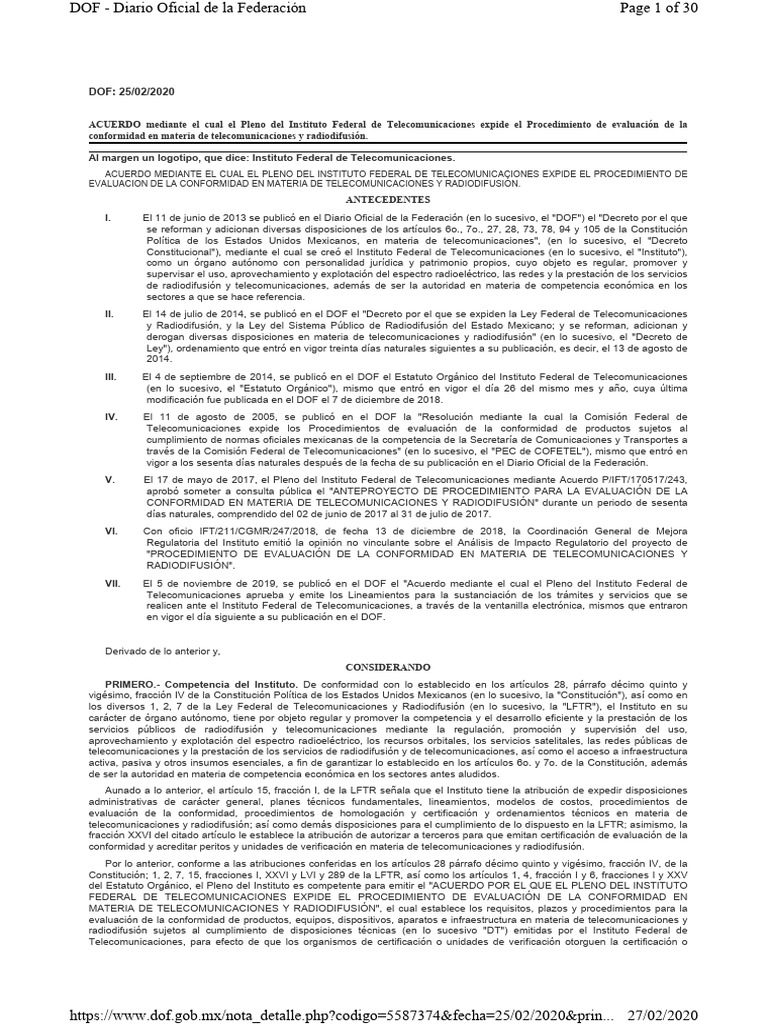 PEC Telecom 2020 | PDF