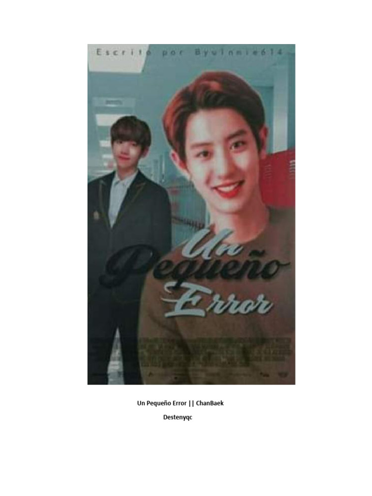 Un Pequeño Error ChanBaek | PDF