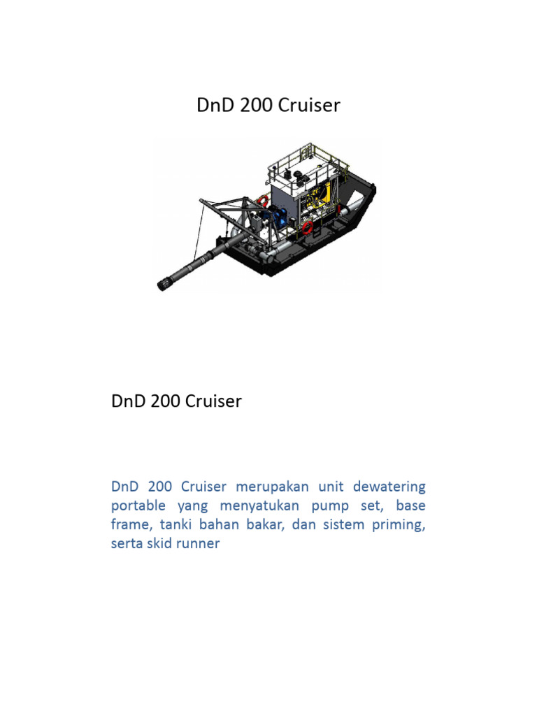Spesifikasi Pompa DnD 200 Cruiser | PDF